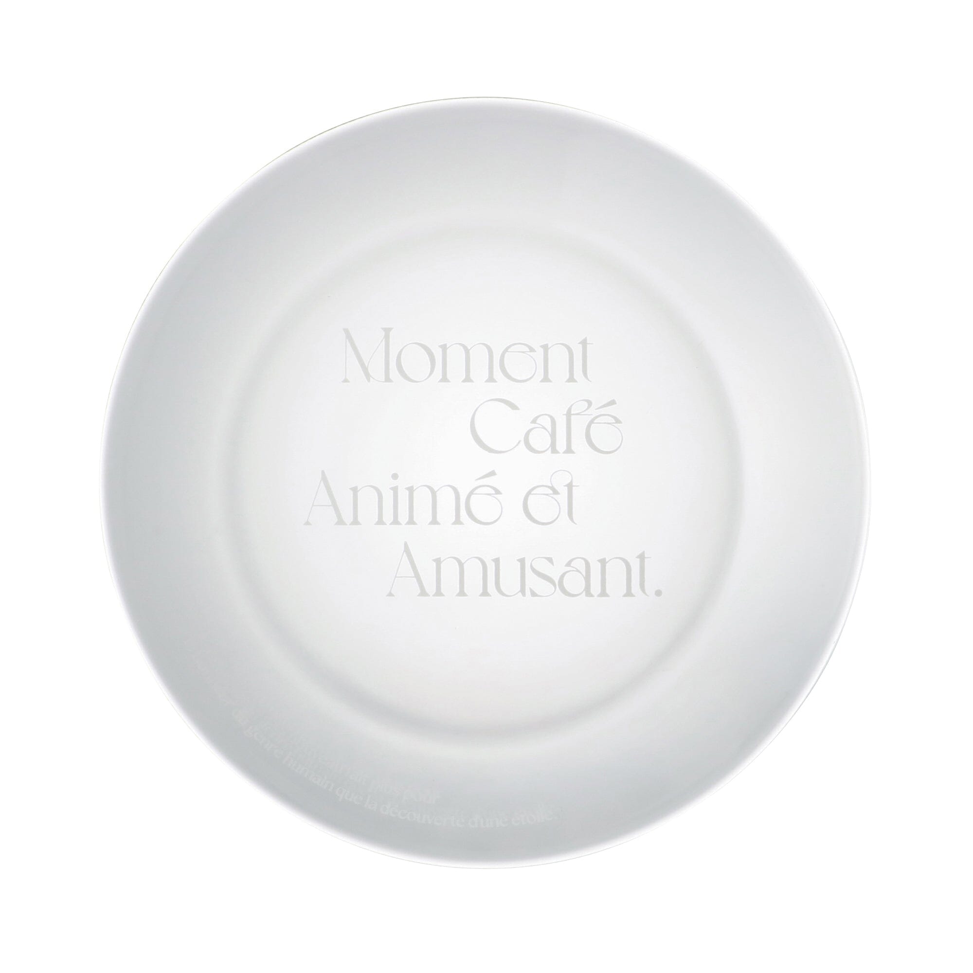 Typo Glass Plate White – Francfranc Hong Kong