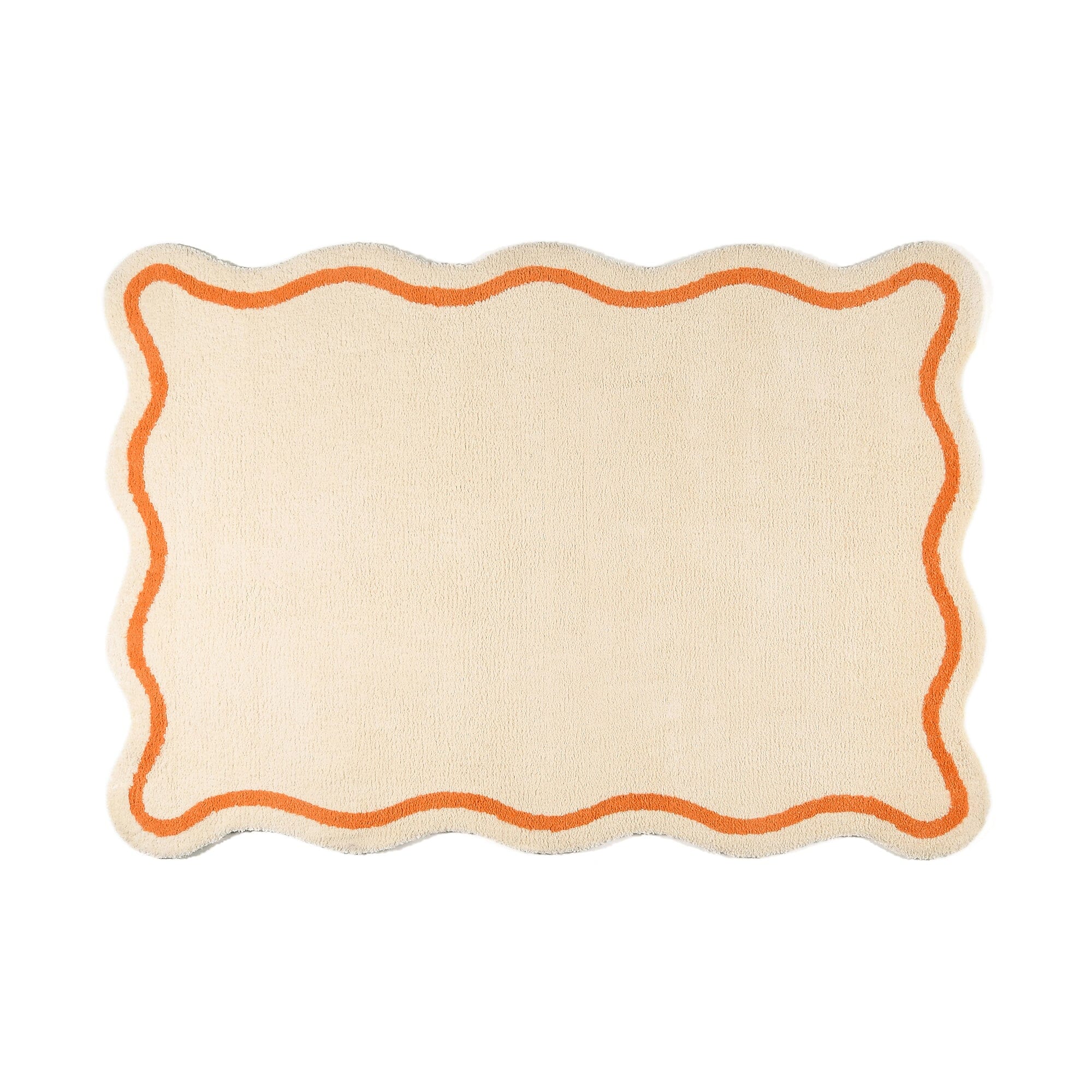 Wave Line Rug M W2000×D1400 Ivory – Francfranc Hong Kong