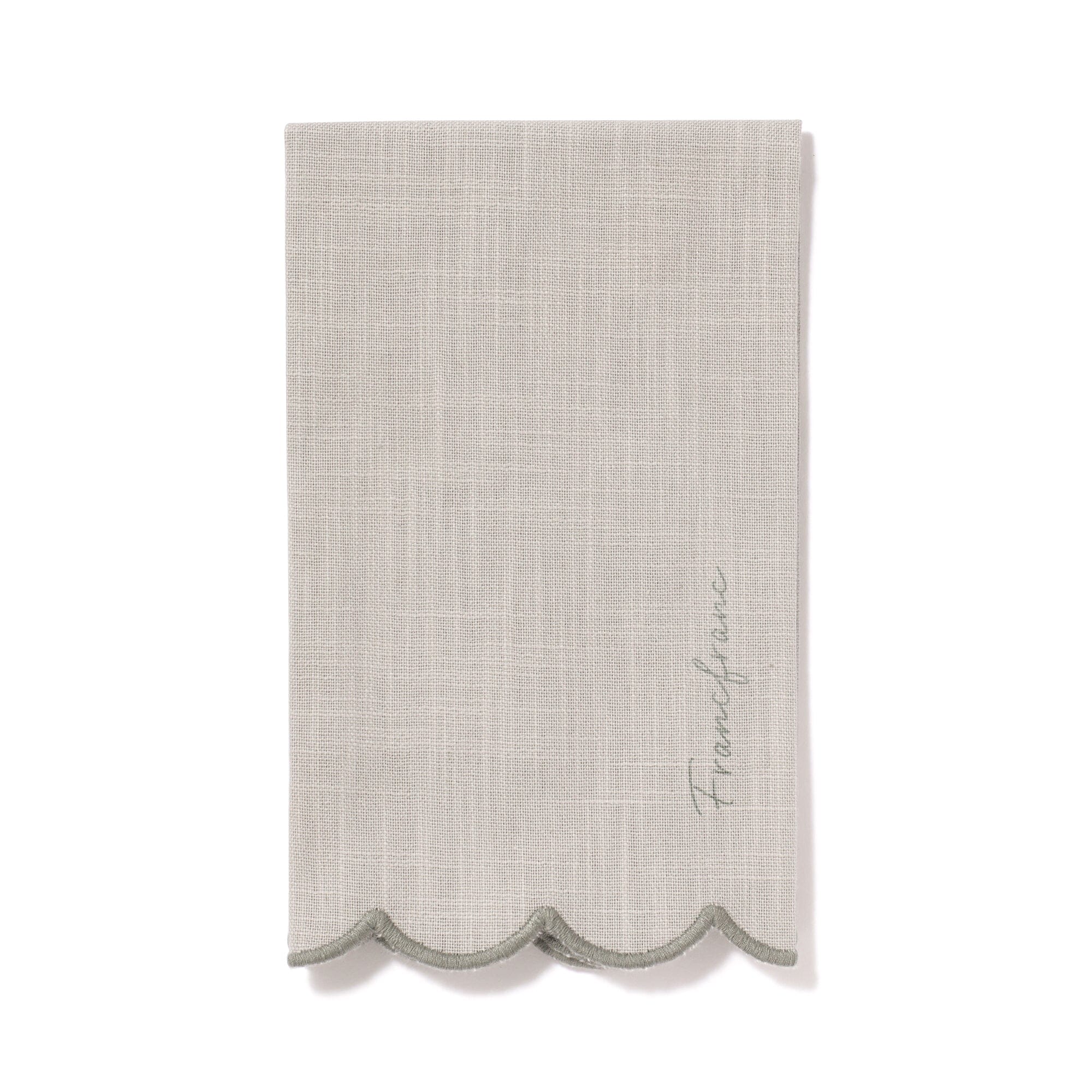 Kitchen Cloth Frill Logo Grey – Francfranc Hong Kong