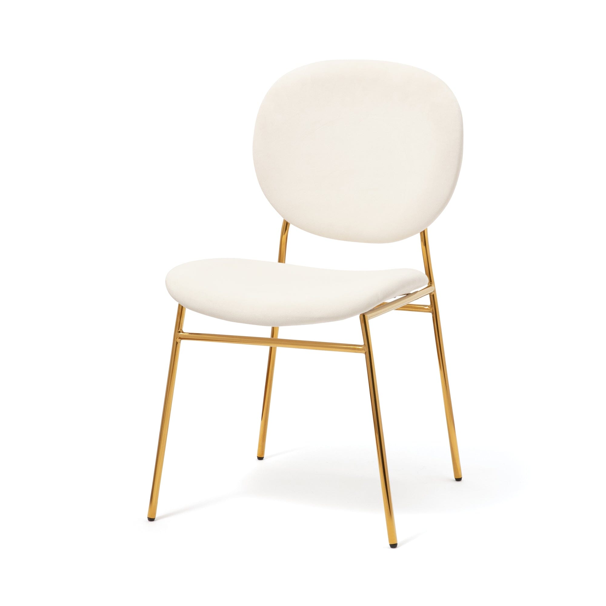 Belle Chair White 500 × 560 × 810 Gold – Francfranc Hong Kong