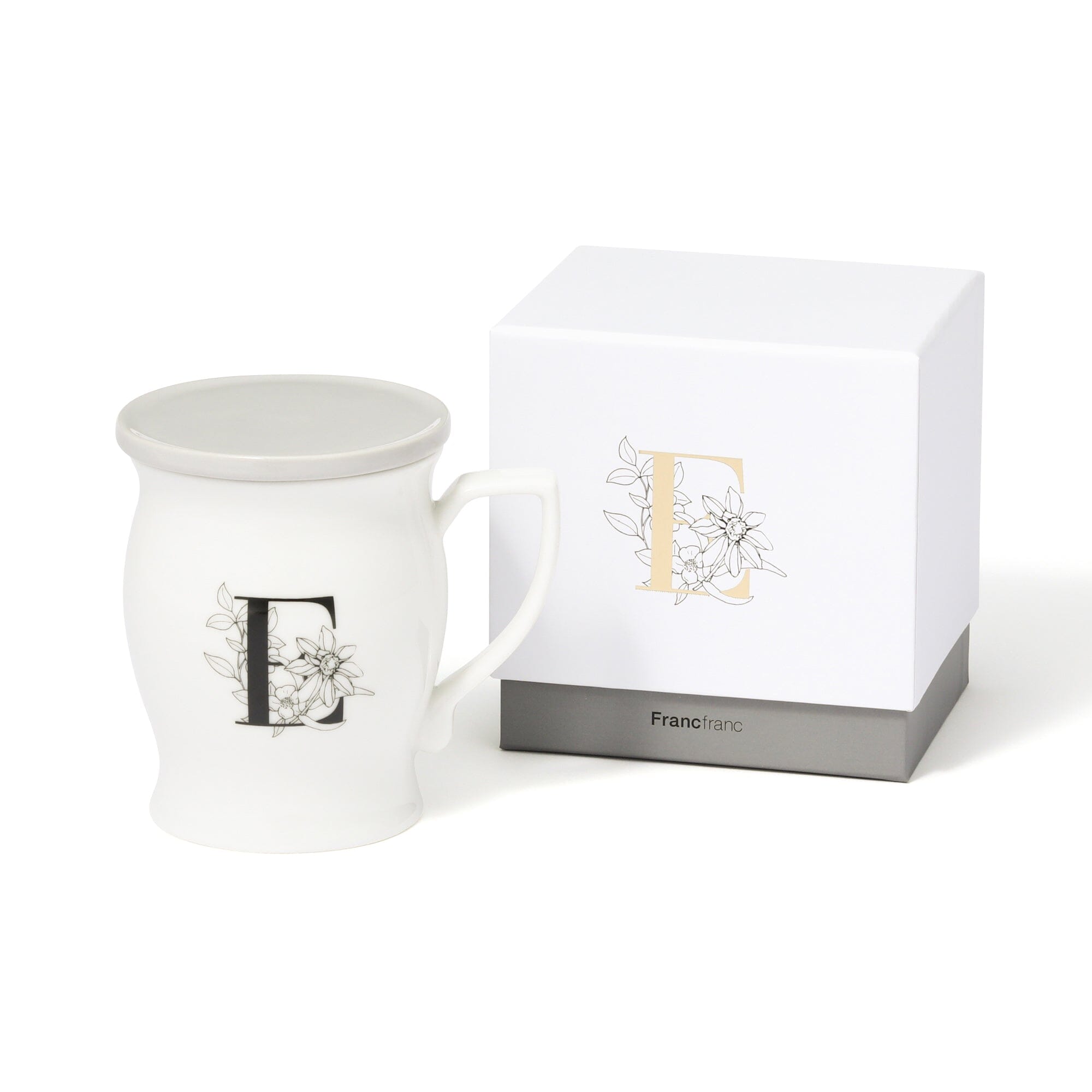 Initial Mug Flower E – Francfranc Hong Kong