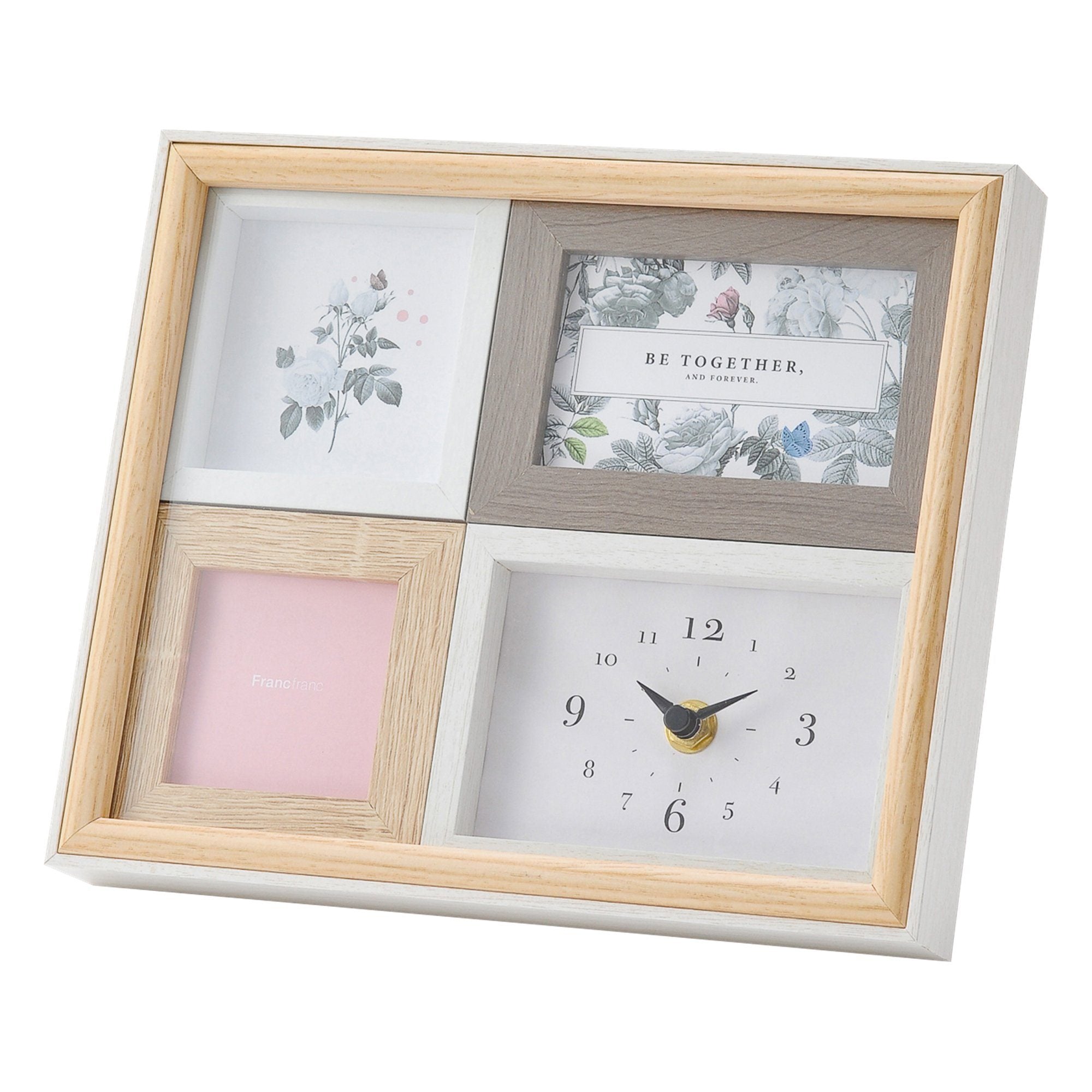 Photoframe With Clock White – Francfranc Hong Kong